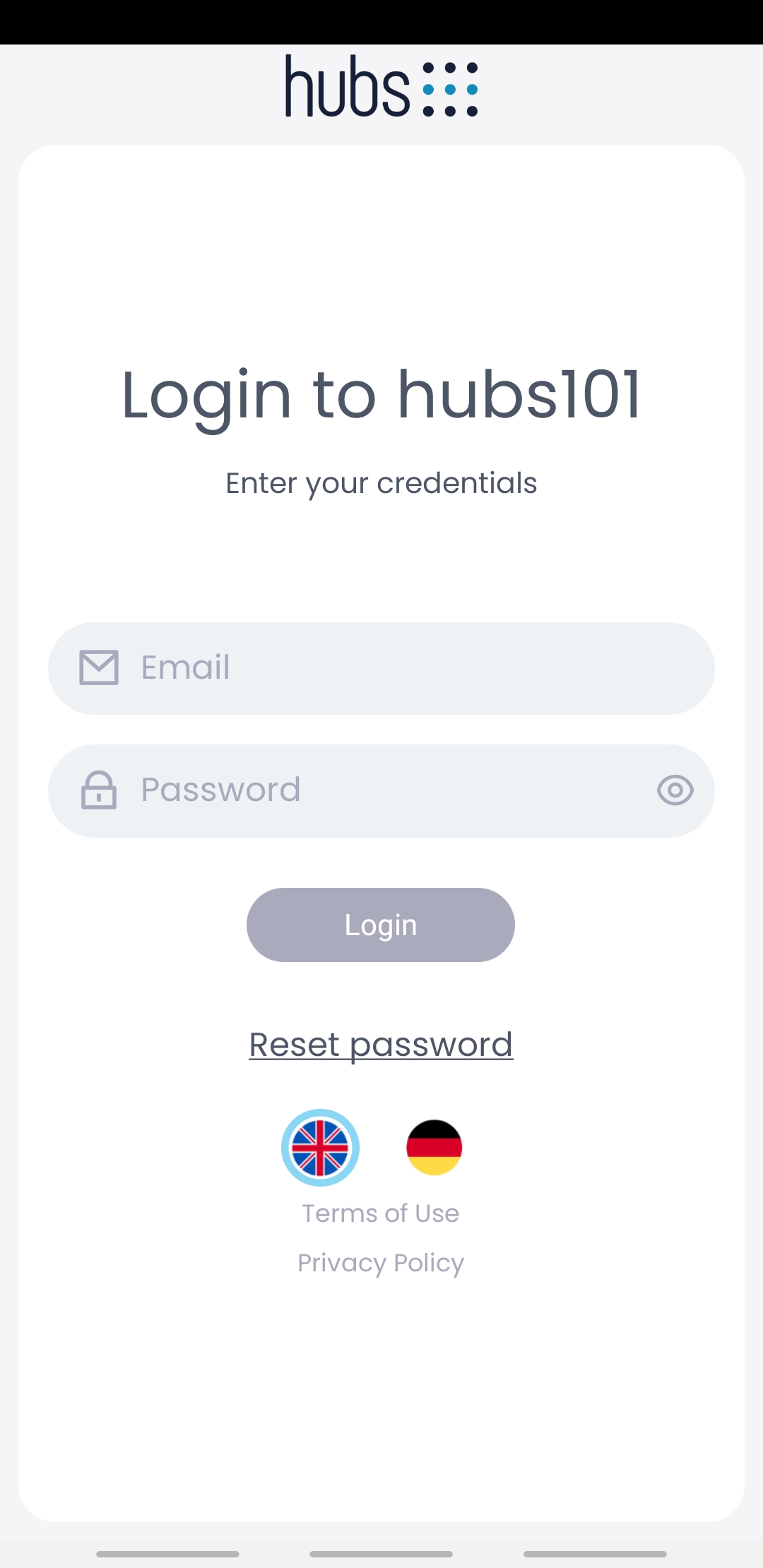 Event Login – hubs101